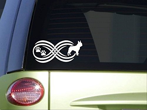Frenchie Infinity Sitcker *I785* 8.5 inch wide decal French Bulldog ...