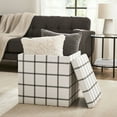 Free Shipping! Mainstays Large Cube Storage Ottoman, Grid - Walmart.com