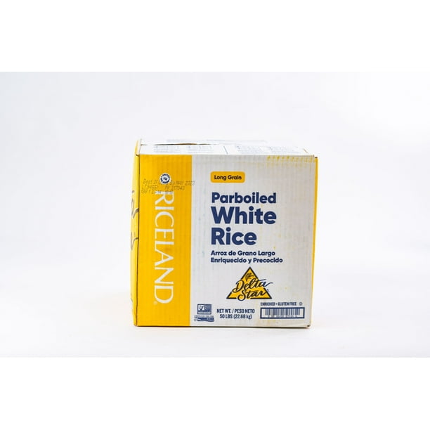 Delta Star White Parboiled Rice - 50 lbs Enriched, Long Grain ...