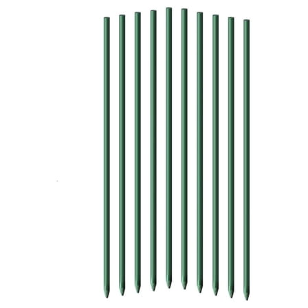 Ecostake Garden Stakes 5-Ft for Climbing Plants Supports Pole 10 Pack ...