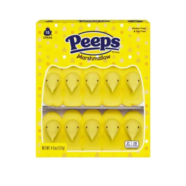 Easter Peeps Candy, Cotton Candy Marshmallow Chicks, 10 Count, Pack of ...