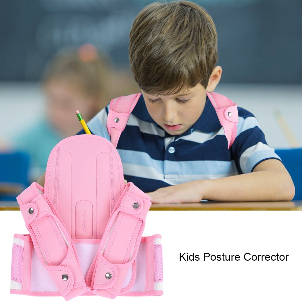 Tebru Kids Shoulder Back Brace Children Posture Corrector Kyphosis ...