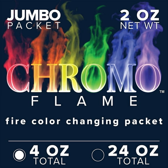 CHROMO FLAME Fire Color Changing Packets for Bonfire, Campfire, Outdoor ...