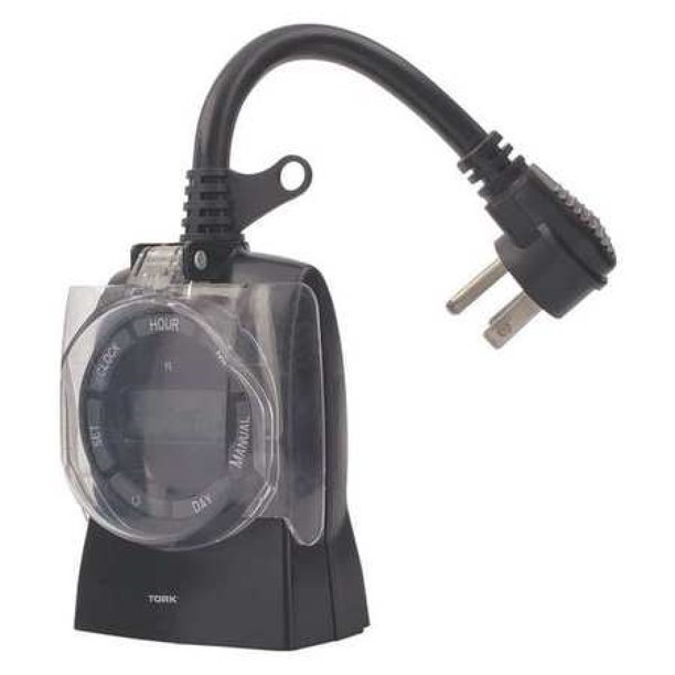 TORK 642E Plug In Timer,Blk,Outdoor,125V,Digital - Walmart.com ...