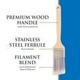 Pro Edge 5-Pc Professional Solid Round Tapered Polyester Paintbrush Set ...