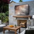 Abstract Oil Painting Outdoor TV Cover 40 to 43 inch Brown Grey ...