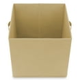Casafield Set of 6 Fabric Storage Cube Bins, Beige - 13" Collapsible ...