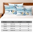 Blue Nautical Throw Pillow Covers 20 x 20 Inch Pillow Covers Set of 2 ...