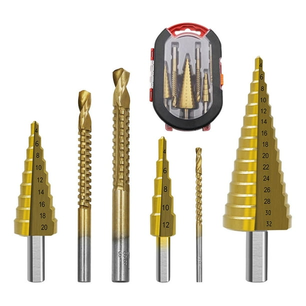 Brocas escalonadas HSS de 6 piezas que ahorran tiempo, abridor de ...