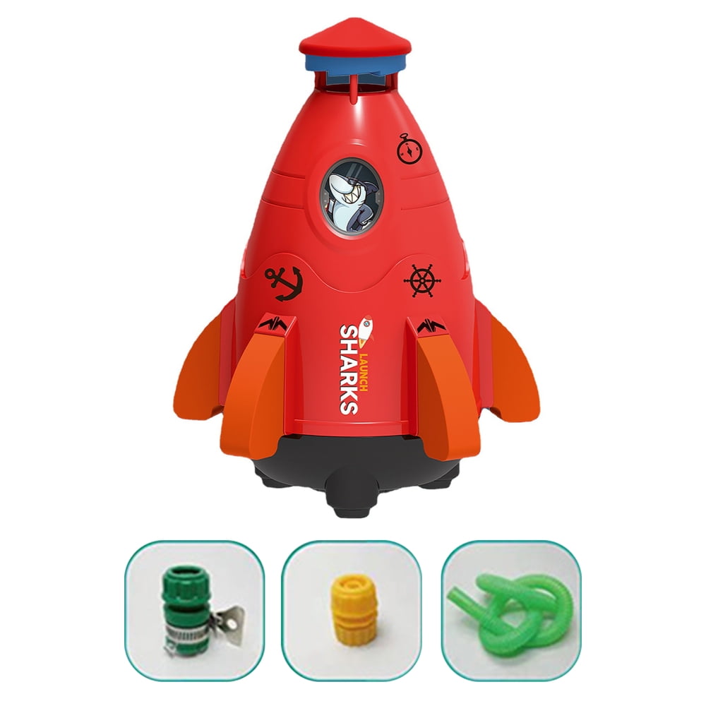 Flying Rockets Water Spray Sprinkler Toys Rotating Children's Garden ...