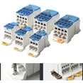 Din Rail Compatible Blue Terminal Block with Ratings From 80A To 500A ...