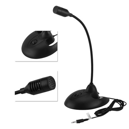 Black Karaoke Gooseneck Microphone, Omnidirectional Microphone, Stereo ...