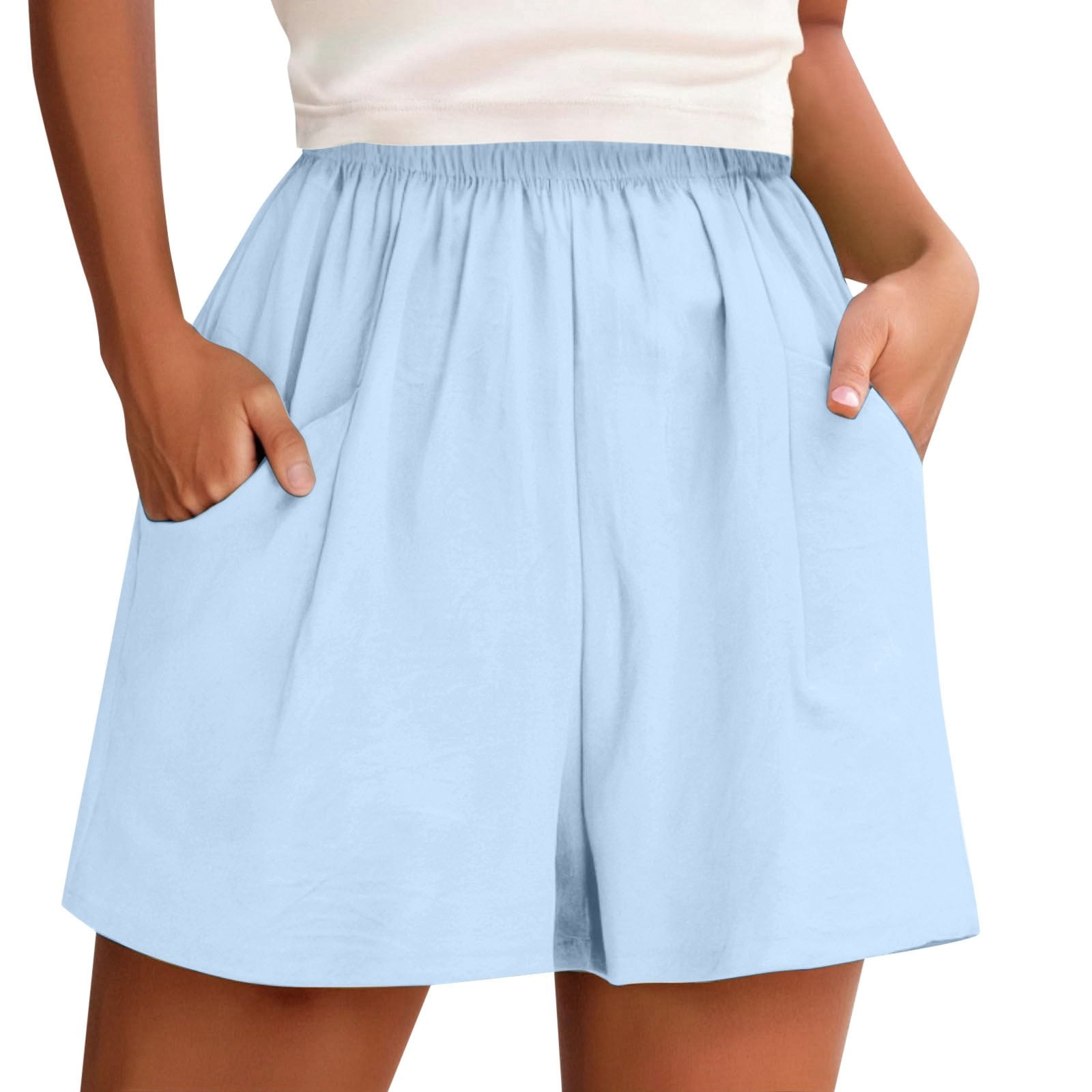 Click here for Huaizzzy Womens Casual Shorts Comfortable Elastic... prices