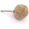 Rii Brand Jute Rope Door Knobs Rustic Decorative Rope Knots Set of 6, 2 ...