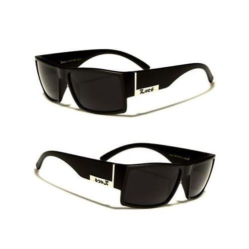 Men Dark Lens Gangster Matte Black Og Sunglasses Locs Biker Glasses