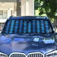 Black and Blue Color Checkerboard Pattern Windshield Sun Shade ...