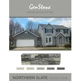 GenStone Faux Stacked Stone 90 Degree Inside Corner Panel 22.5" x 12 ...