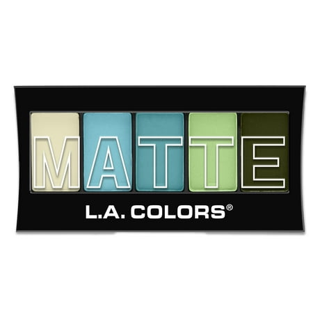 LA Colors Matte 5-Color Eyeshadow Palette, Teal Argyle - Walmart.com