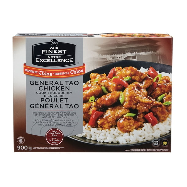 Our Finest General Tao Chicken with Long Grain Rice, 900 g - Walmart.ca