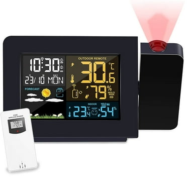 Sharp Atomic Clock with Bright Color Display, Atomic Accuracy, Jumbo 3 ...