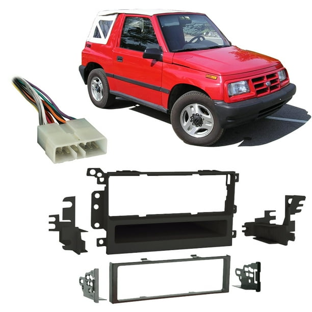 Fits Geo Tracker 92-97 Single DIN Aftermarket Harness Radio Install ...