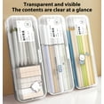 WZXPWT Transparent Stationery Box, Large Capacity Pencil Case ...