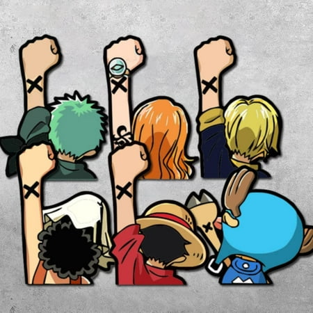 New 3D Anime Car Stickers and Decals One_Piece Illusion Stickers Zoro ...