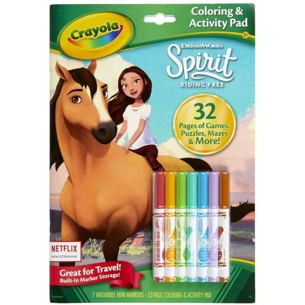 Libro para colorear Crayola Espíritu Indomable, 32 páginas, 7 marcadores - regalo niños (estilos ...