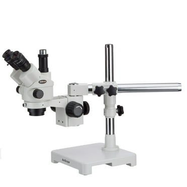 AmScope 7X-45X Simul-Focal Stereo Zoom Microscope, Industrial ...