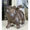 Ebros Gift Cast Iron Flying Pig Paperweight, Small Whimsical Angel Hog ...