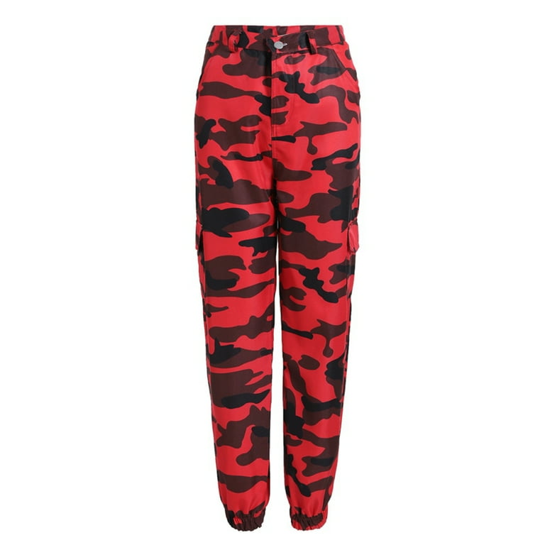 Red And Black Camo Pants