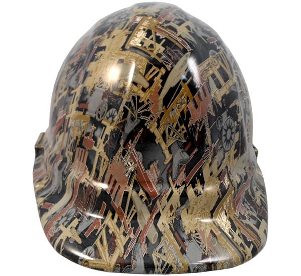 Oilfield Camo White Hydro Dipped Hard Hats Cap Style - Walmart.com