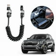65W CarPlay Car Spring Data Cable Telescopic Four In One for Android ...