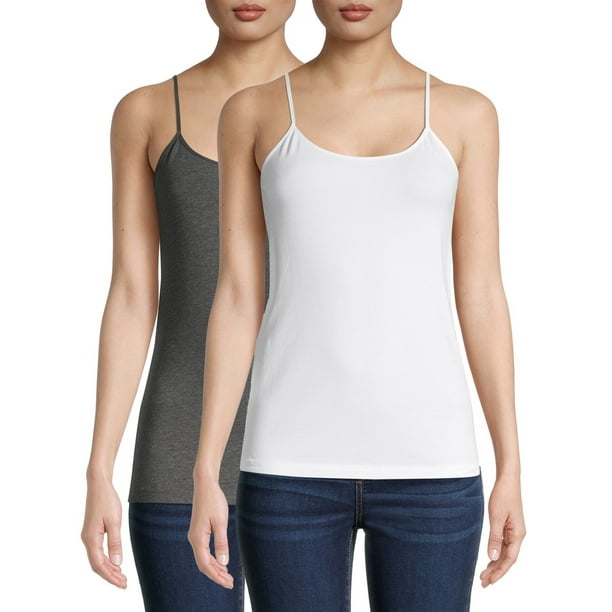 Time and Tru Women's Cami Tank Top, 3-Pack - Walmart.com