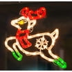 Northlight Indoor Lighted Santa and Reindeer Christmas Window ...