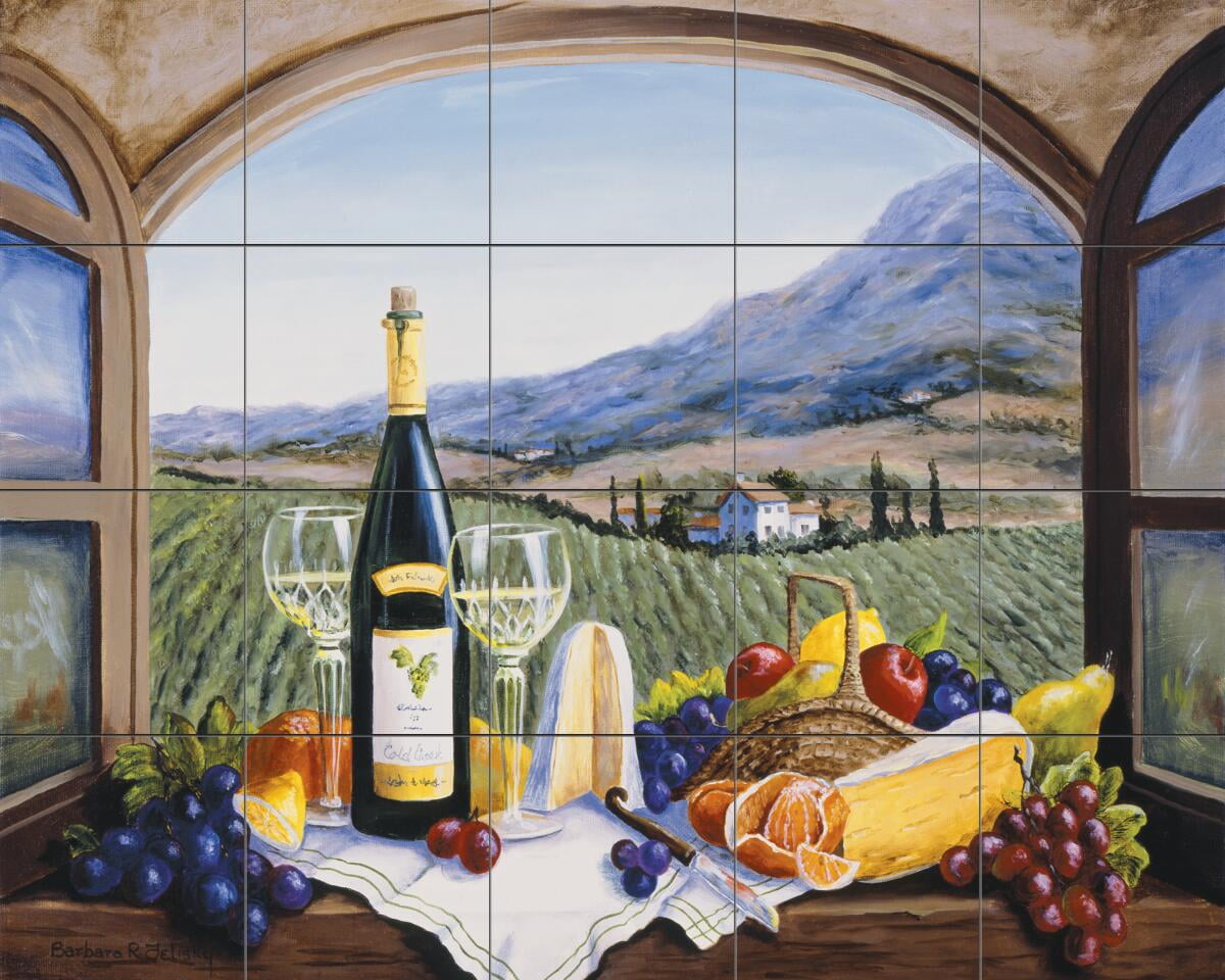 Tile Mural Kitchen Backsplash - A Bit of Alsace - by Barbara Felisky ...