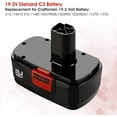 Diehard C3 Battery and Charger, 19.2V, 3.6Ah Ni-Mh, Replacement for ...