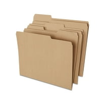 STAPLES File Folders, Letter Size, 1/3 Cut Tabs, Brown, 11-Point Paper ...