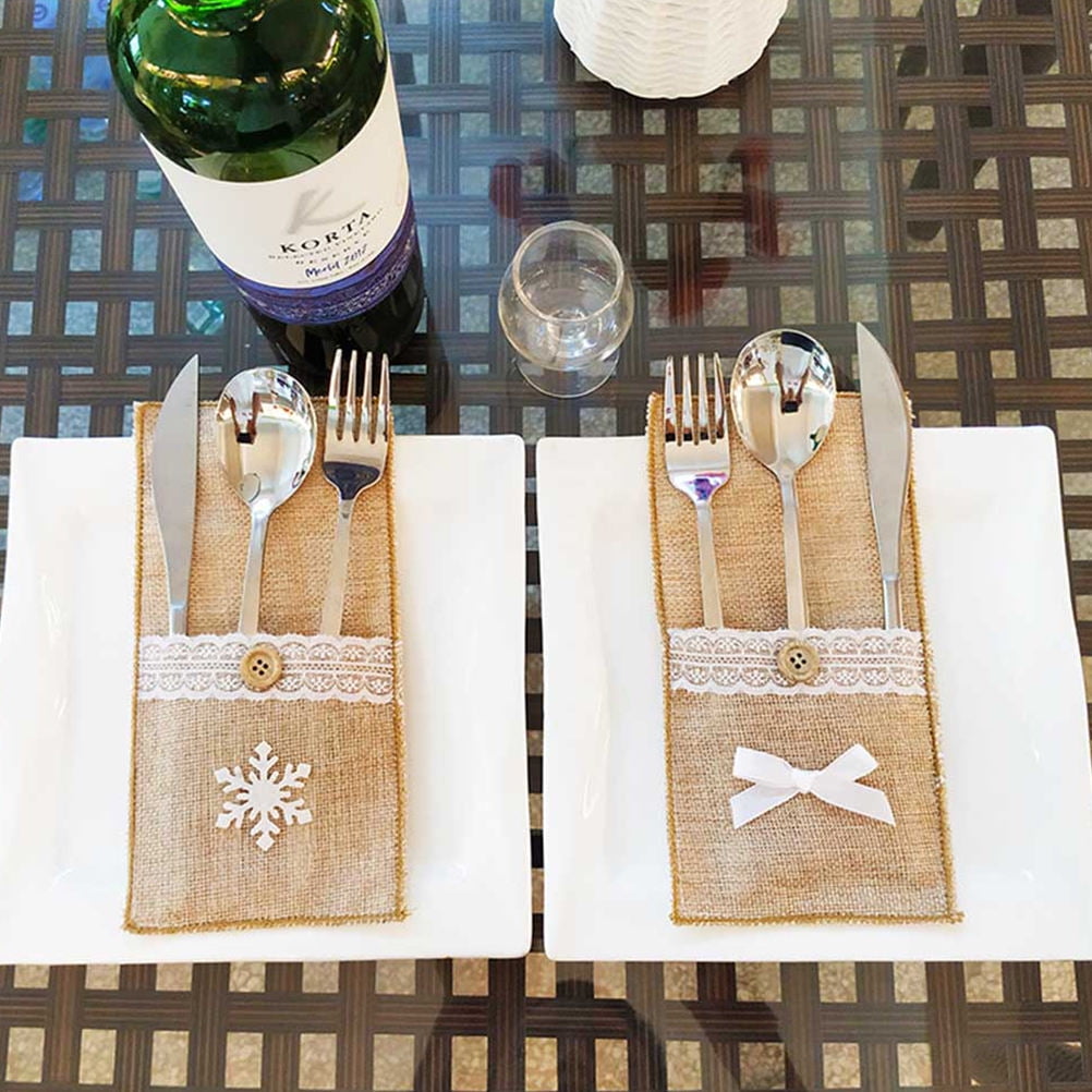 Click here for Brightfufu 4pcs Christmas Spoon Holder Pocket Made... prices