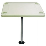 Detmar 12-1106C Ivory Removable Marine/RV Table Kit - Rectangular ...