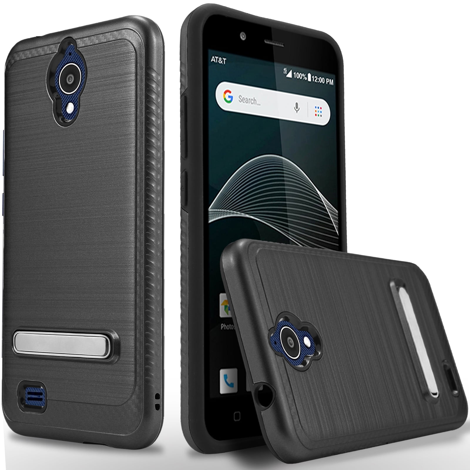 AT&T Axia QS5509A Case, 2-Piece Style Hybrid Shockproof Hard Case ...