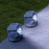 SUNSTONE Solar Rock Lights (2-Pack) - Walmart.com