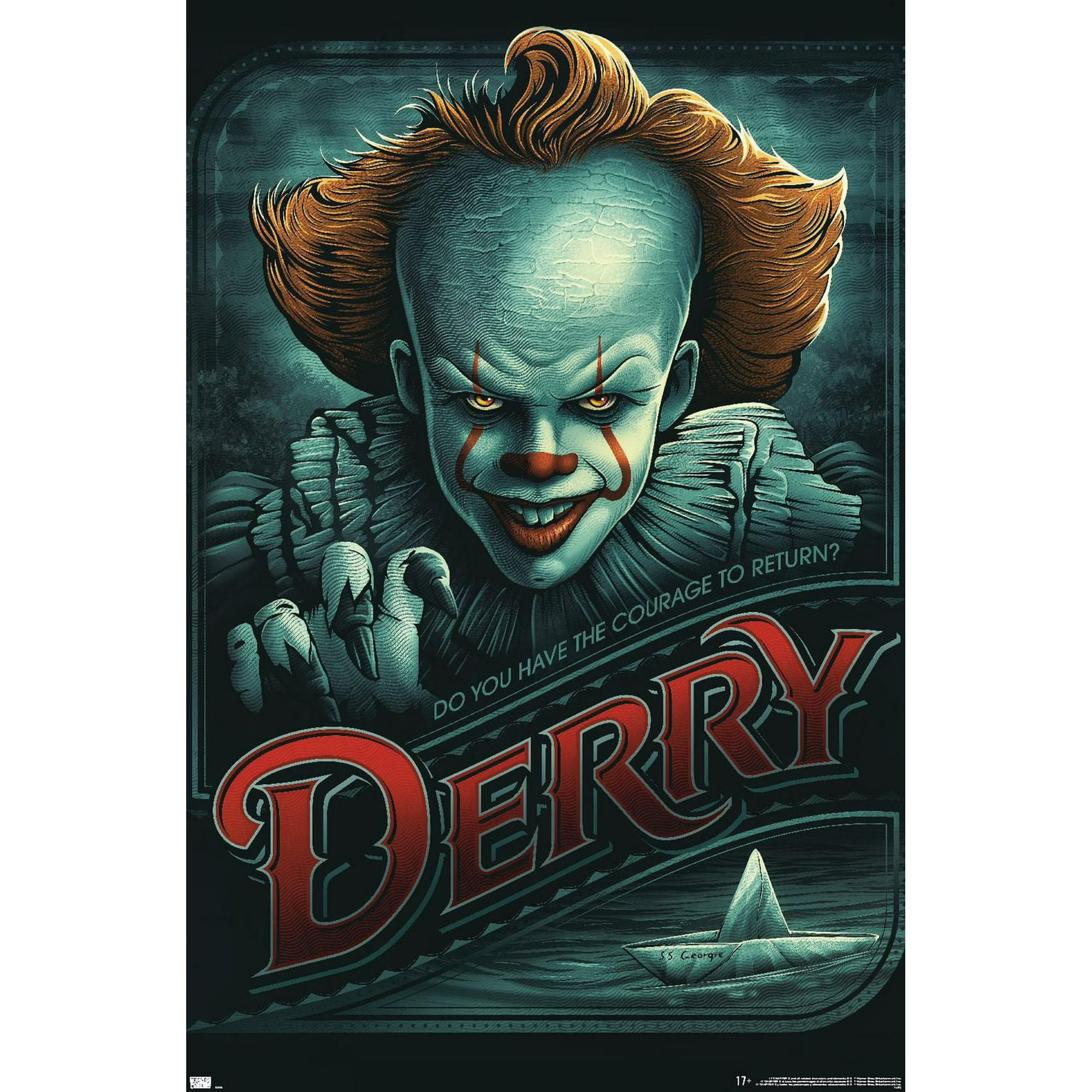 Click here for Trends International It - Pennywise Derry Wall Pos... prices