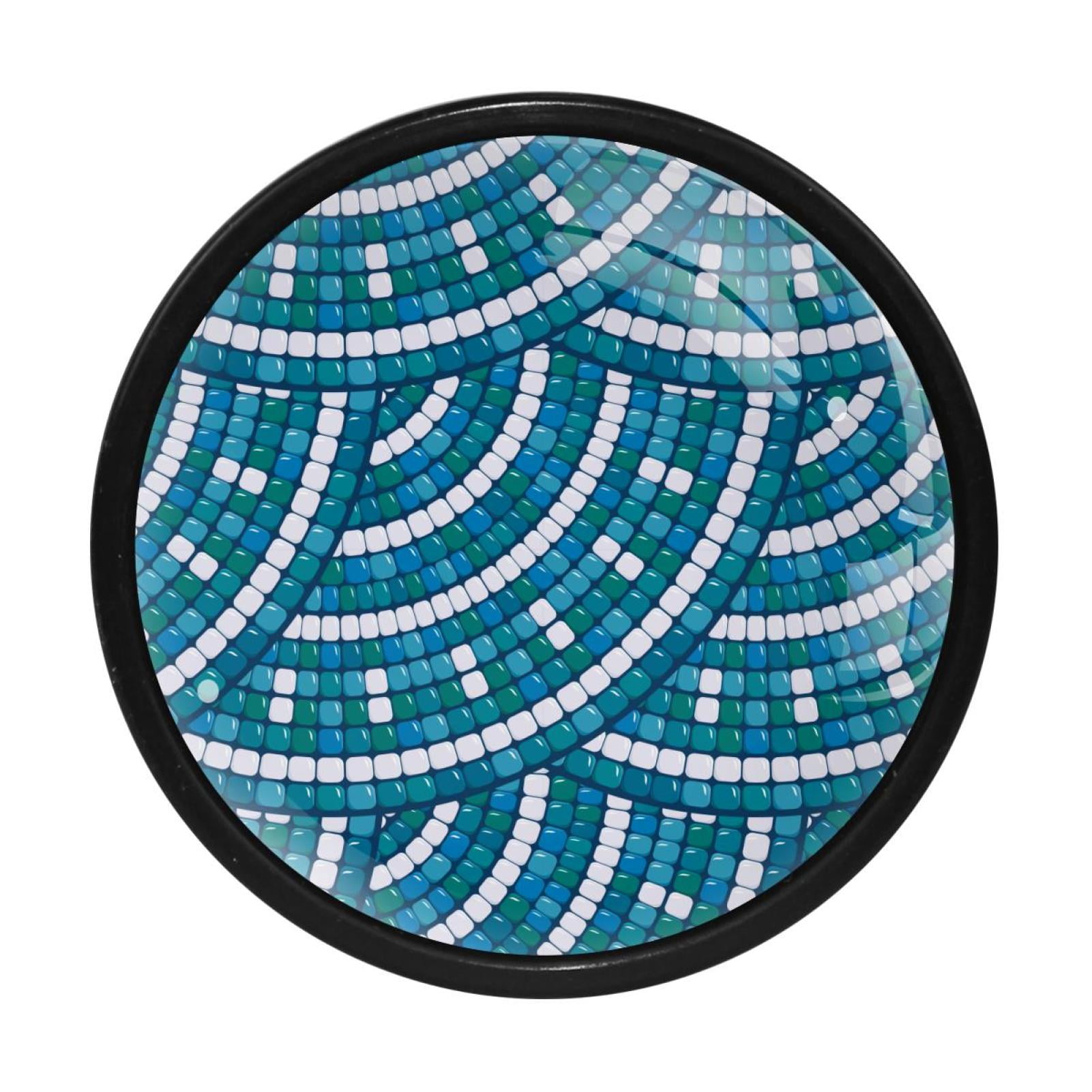 4 Pcs Marble Texture Knobs for Kitchen Cabinet Cupboard Dresser ...