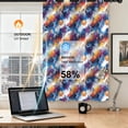 Astronaut and Spaceship Black Pattern Blackout Curtains,Triple Weaved ...