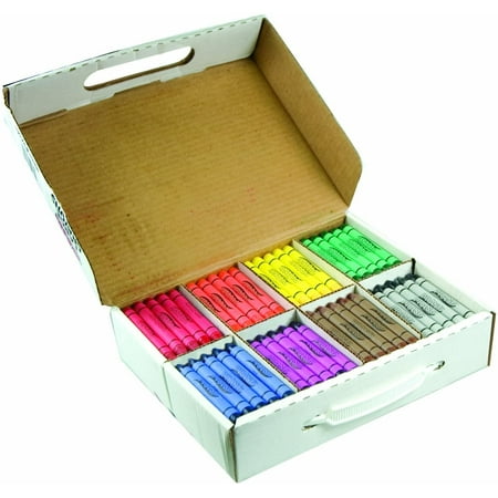 Prang Crayon Master Pack, Large Size, Box of 200 Crayons, 25 of Each ...