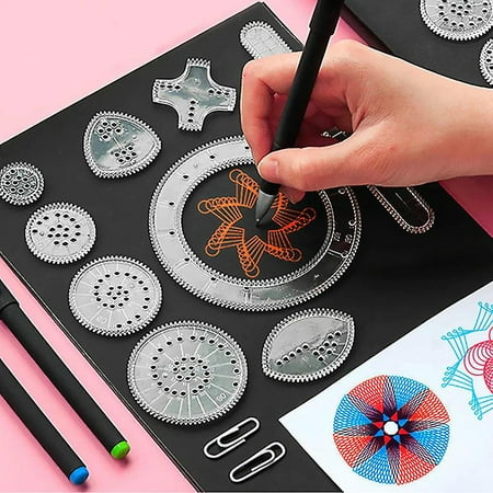 Interlocking Gears Wheels Painting Drawing Accessories Spirograph Drawing Toy Creative ...