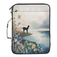 Black Cat Beside River Flowers Accordion File Organizer Expanding File ...