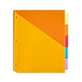 Pen+Gear Vibrant Color 5-Tab Dividers with Pockets, Regular (90077 ...