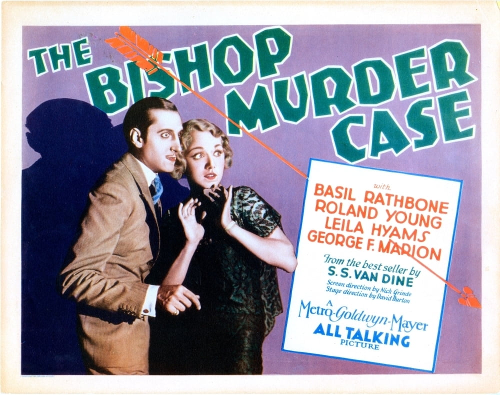 The Bishop Murder Case Us Poster From Left: Basil Rathbone Leila Hyams ...
